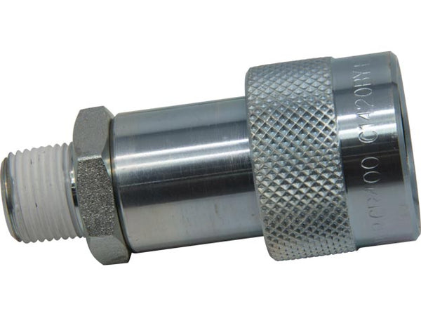 CR400, High Flow Hydraulic Coupler, Female Half | AD Automation